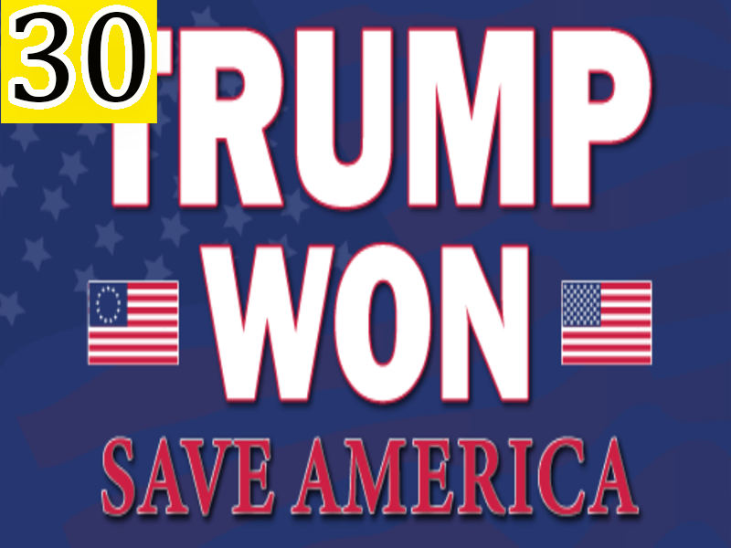 Trump Won Save America Flag – Trump Gear - Signs, Flags and More!