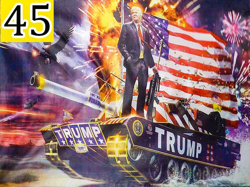 Trump On A Tank Flag – Trump Gear - Signs, Flags and More!