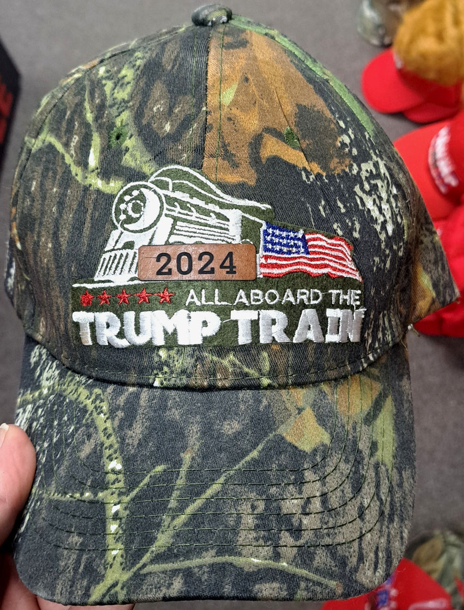 All Aboard The Trump Train Hat – Trump Gear - Signs, Flags and More!